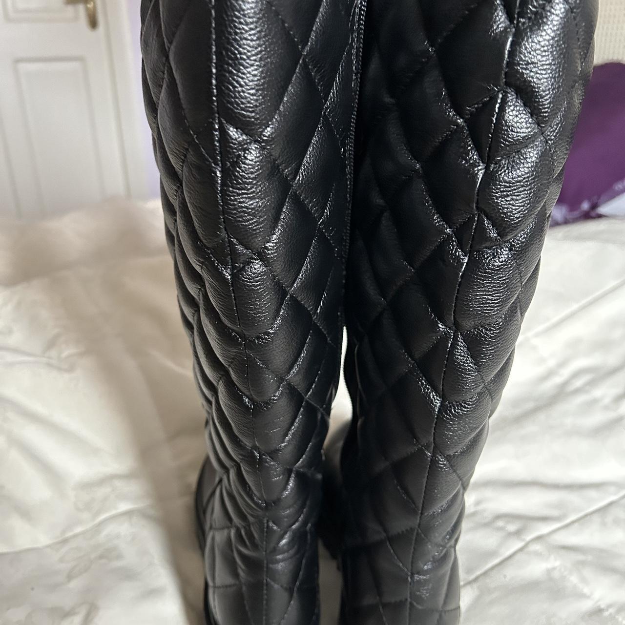 Monsoon London leather stomper/track sole boots... - Depop