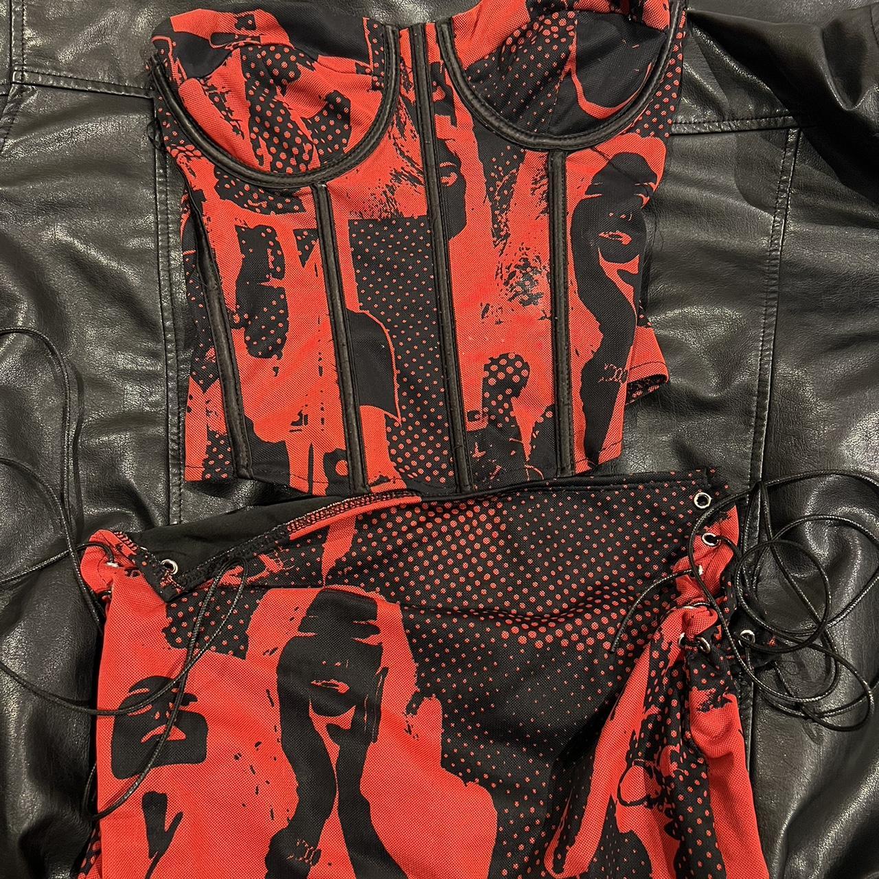 edikted red set size : small - Depop