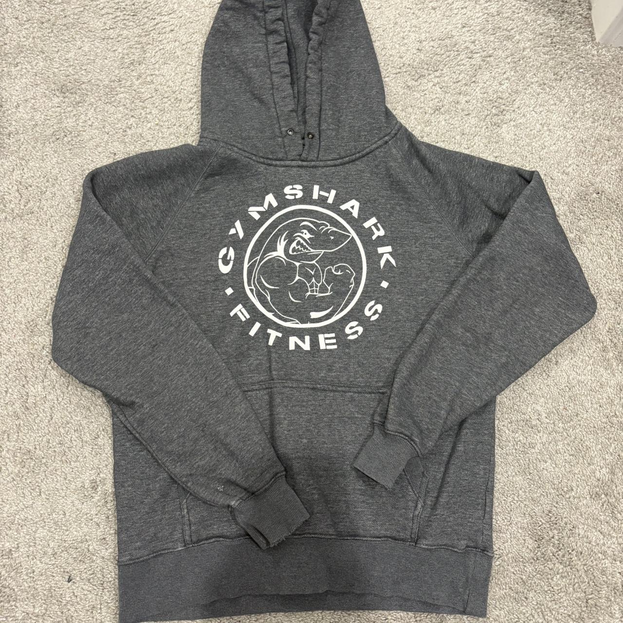 Grey Gymshark hoodie #fitness Tag cut out, size... | Depop