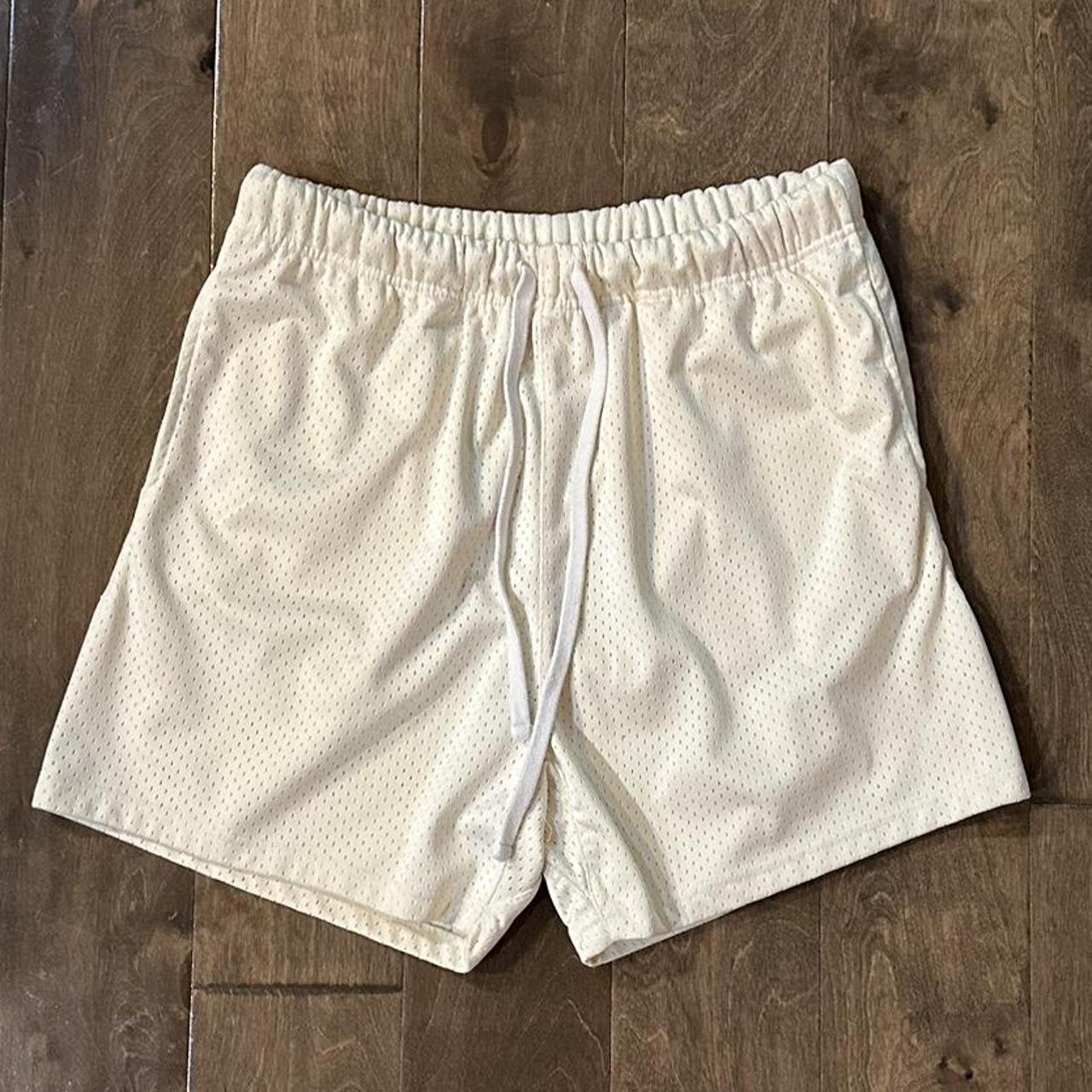 American Apparel Men's Cream Shorts | Depop