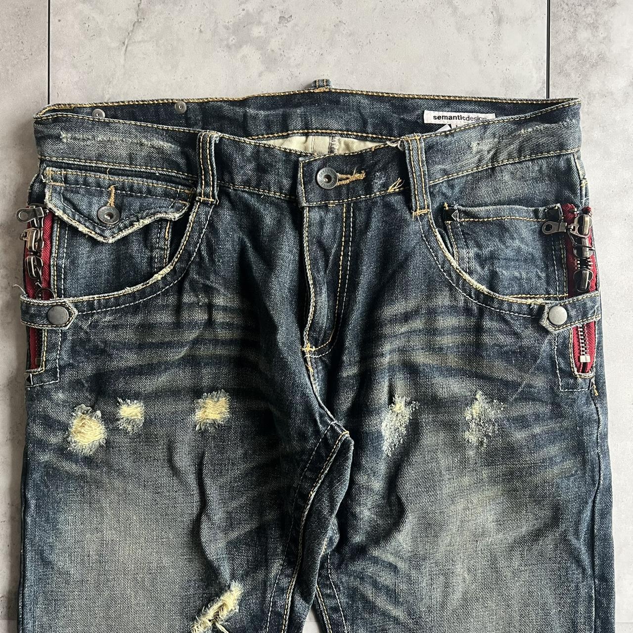 Semantic Design Zipper Pocket Denim These pants... - Depop