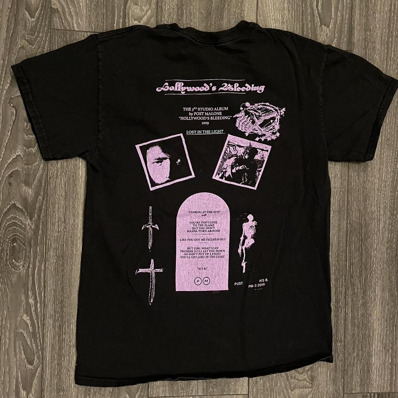 2019 posty fest Hollywoods bleeding Tee 💜 Fits like... - Depop