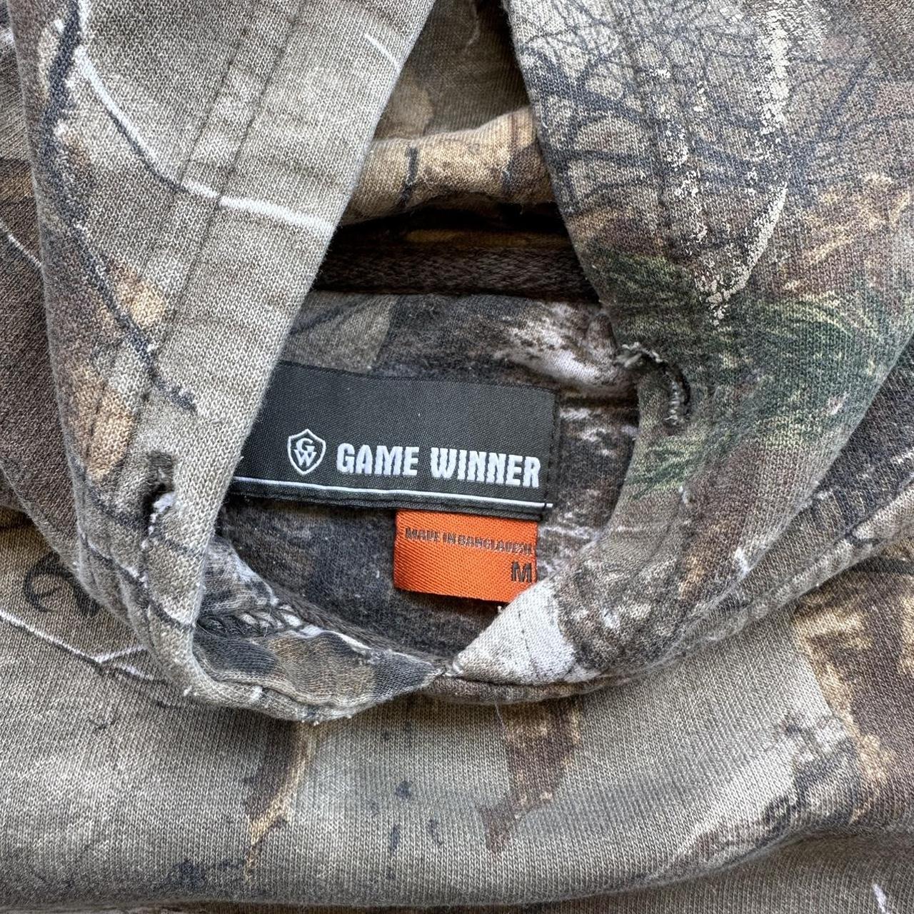 game winner realtrees camo hoodie yellow paint... - Depop