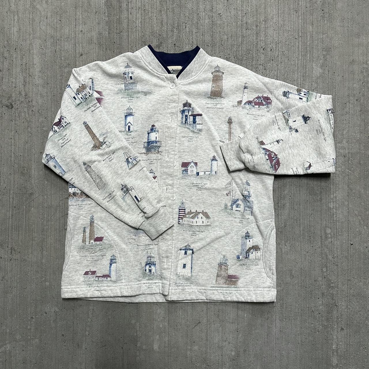 artisans lighthouse cardigan - Depop