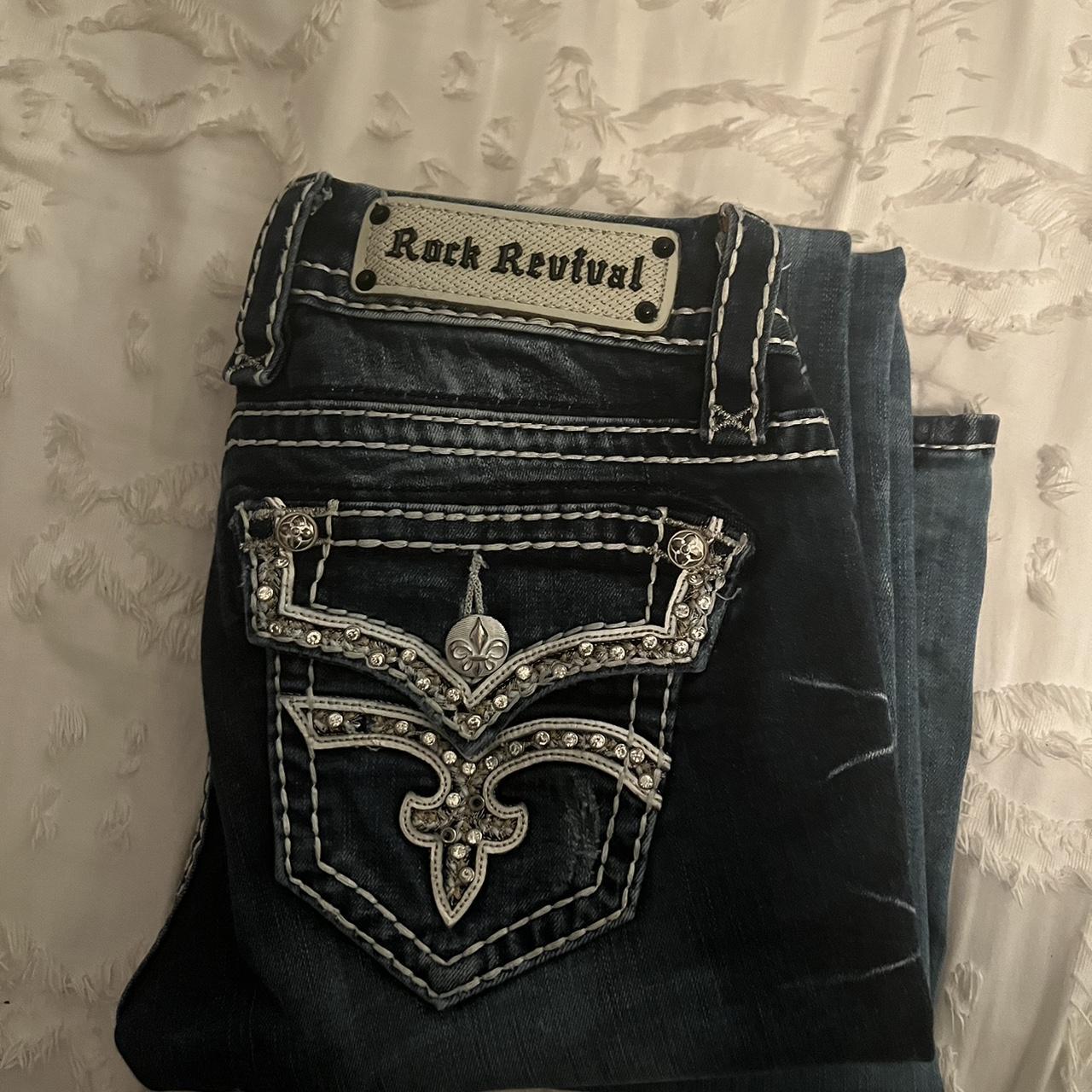 low rise rock rival jeans bootcut size 25 FREE ... - Depop