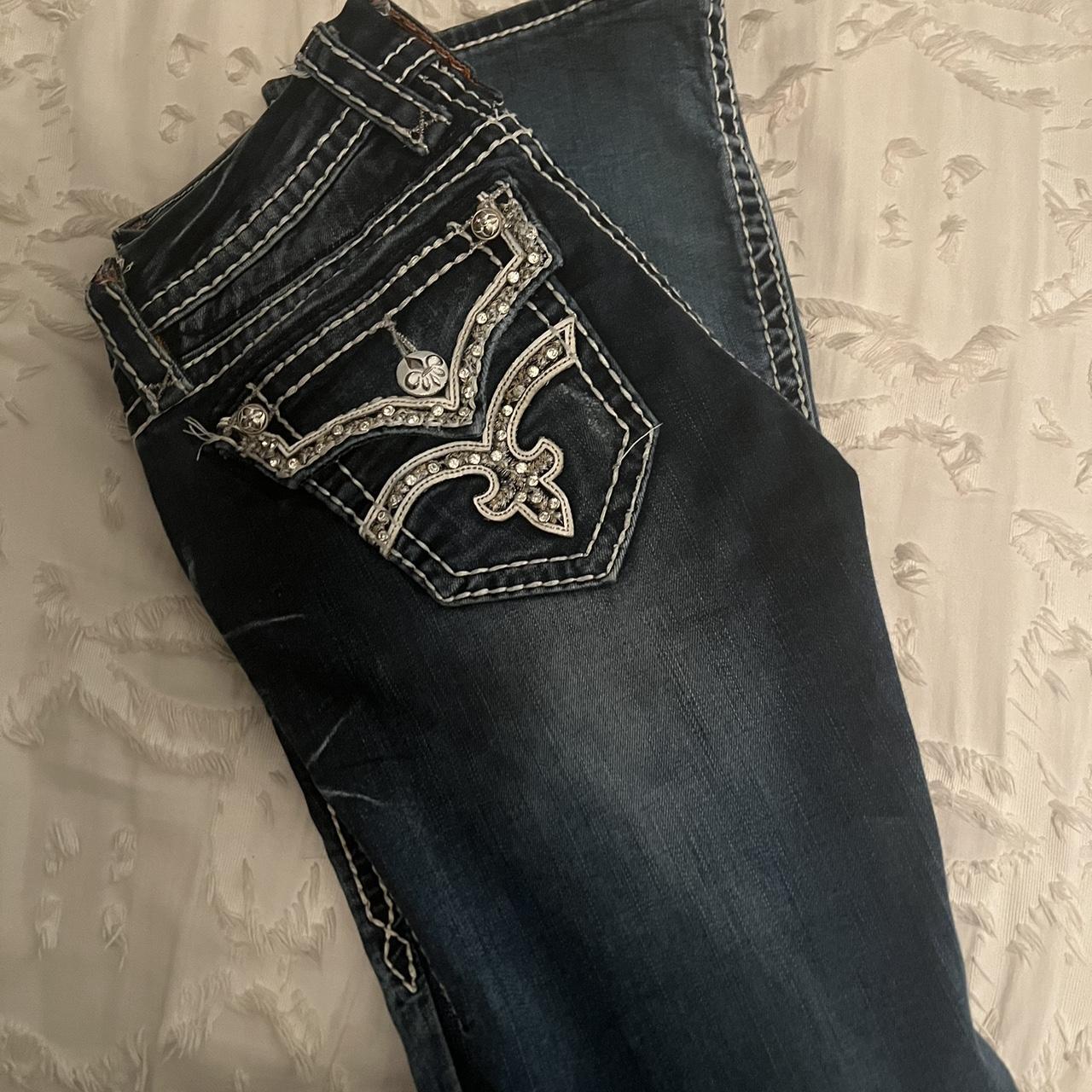 low rise rock rival jeans bootcut size 25 FREE ... - Depop