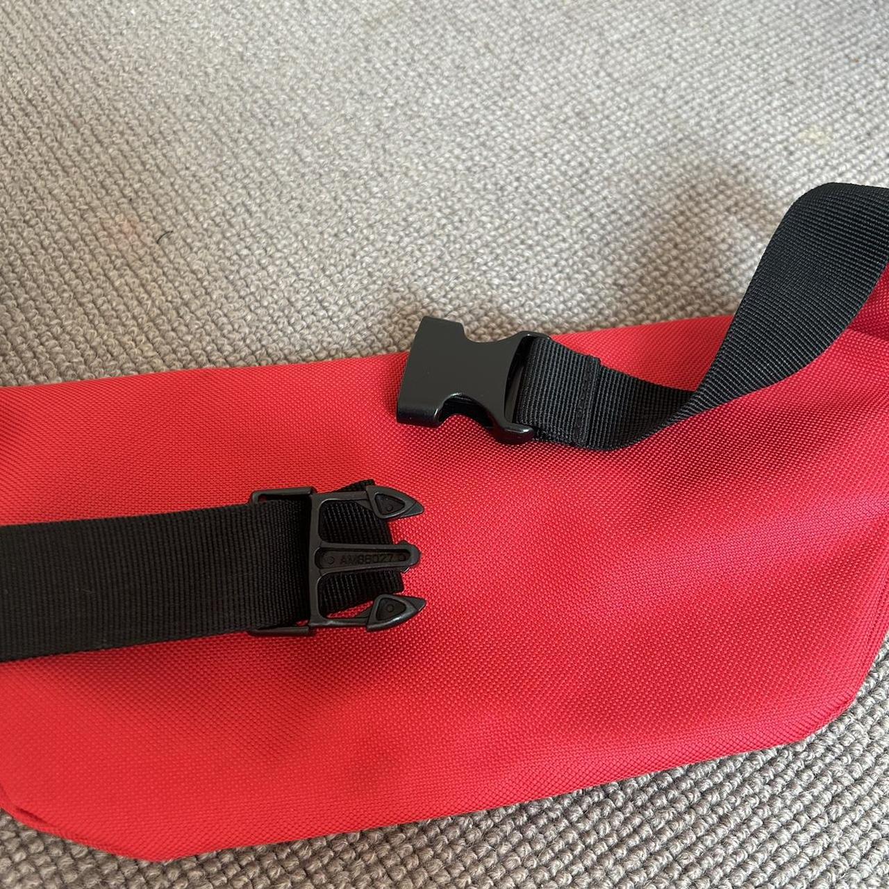 Obey red fanny pack: bum bag Mark on top shown in... - Depop