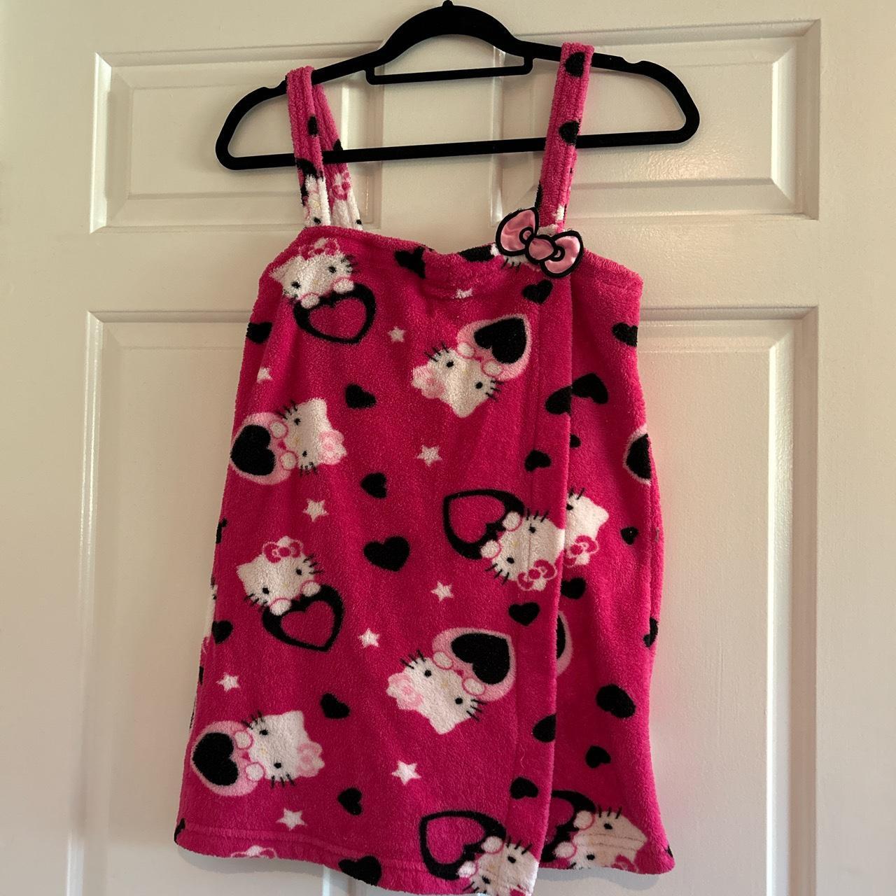 Hello Kitty bath robe. Get out of the shower in... - Depop