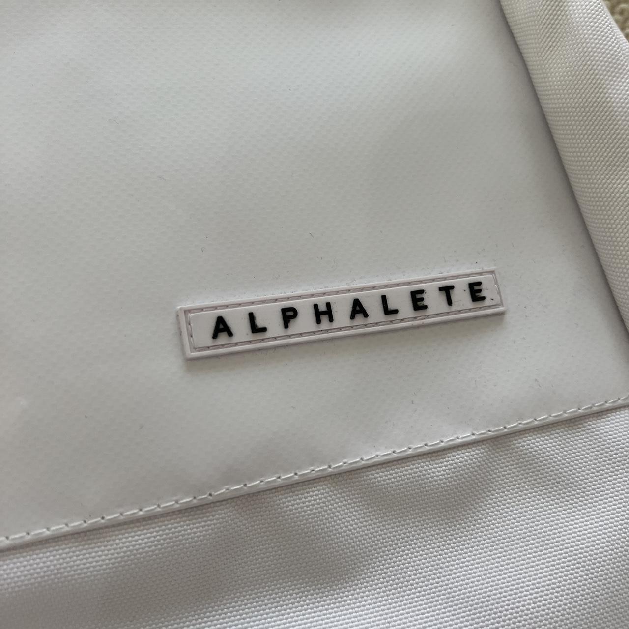 Alphalete white backpack mens women’s Spot on the... - Depop