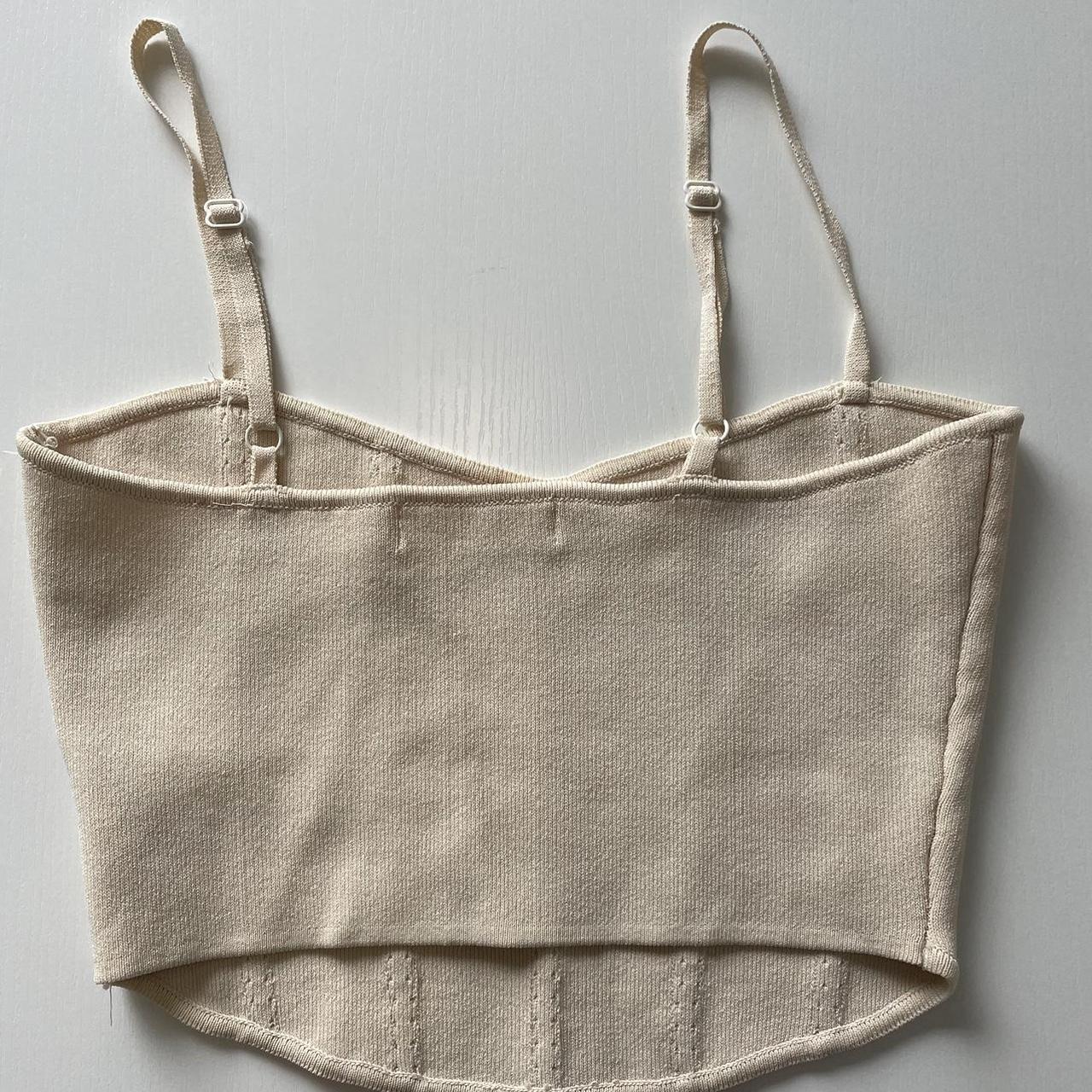 Glassons tank top in cream. Barely worn great... - Depop