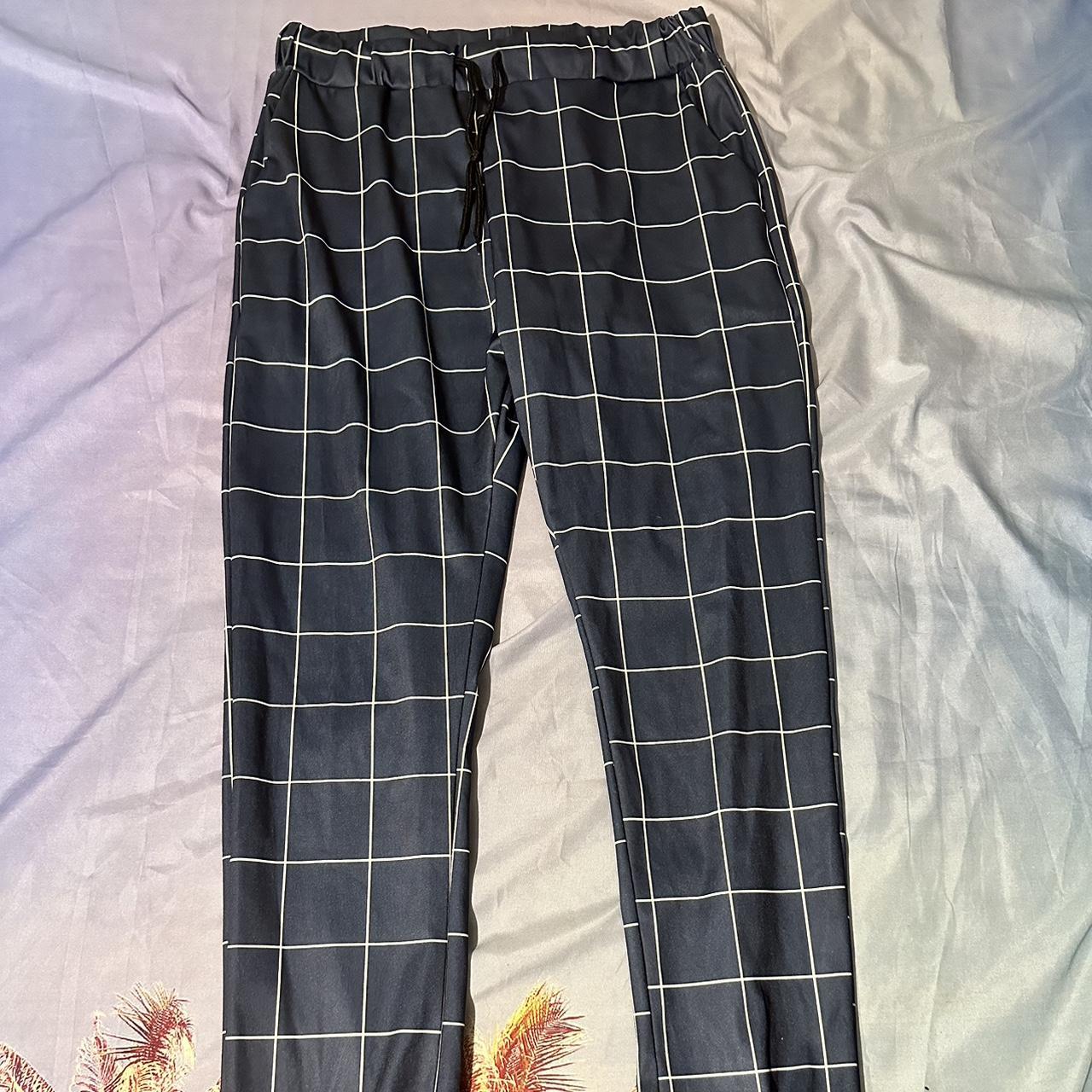 Patterned Joggers, barely worn Very... - Depop