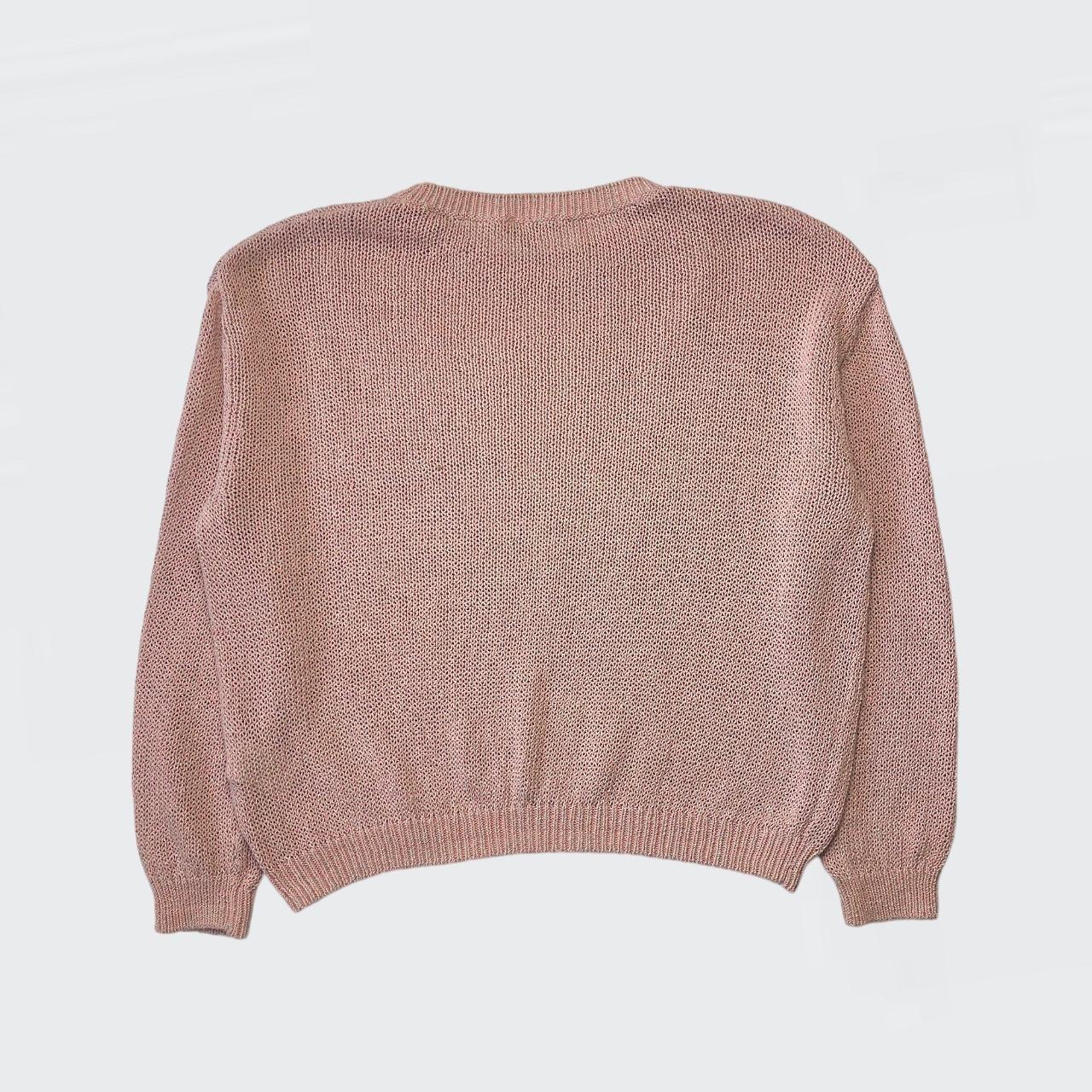 COS Waffle Knit Jumper - Size M • Pink • Roundneck... - Depop