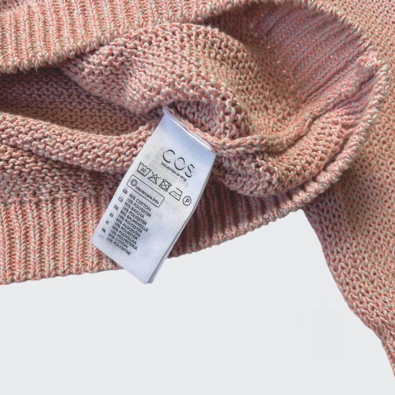 COS Waffle Knit Jumper - Size M • Pink • Roundneck... - Depop