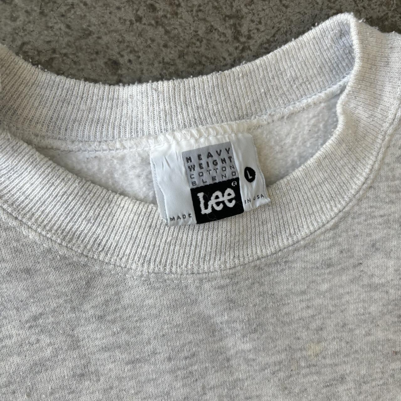 Vintage Lee Heavyweight Blank Crewneck (MADE IN... - Depop