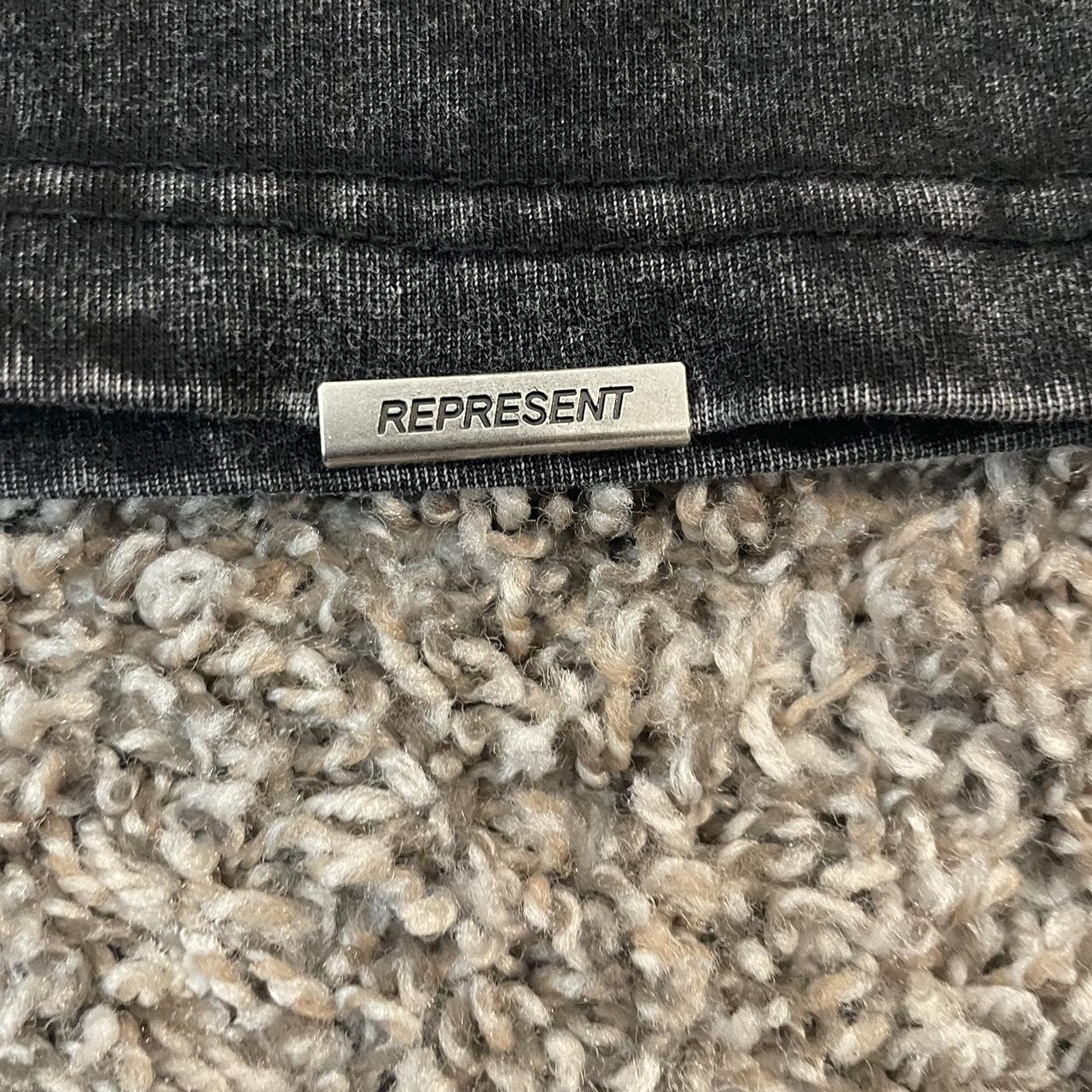 Represent Oversized Washed Black Hound Shirt - Depop