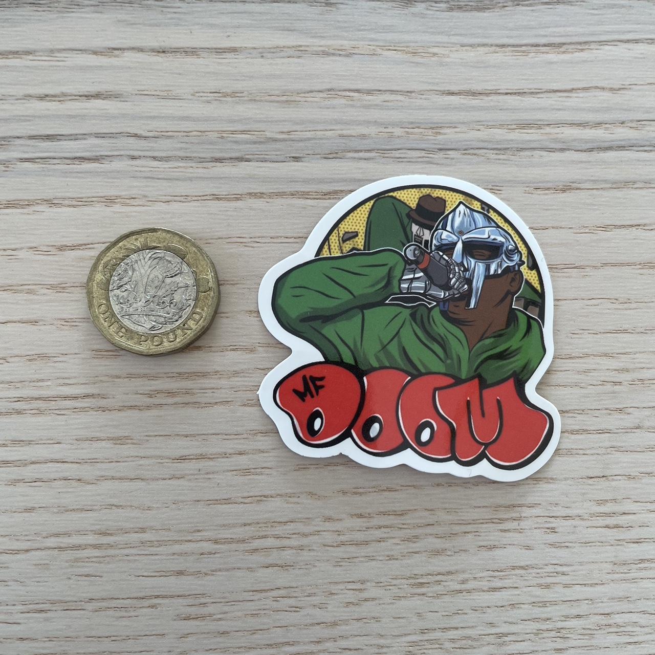 MF DOOM music sticker Perfect for laptops... - Depop