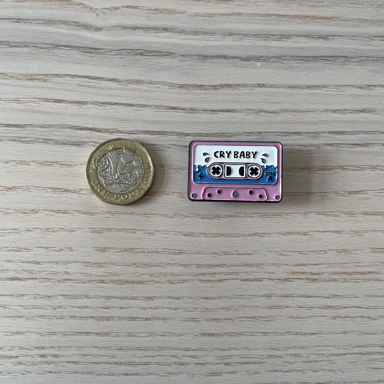 Cry Baby pin badge * Pound coin is for size... - Depop