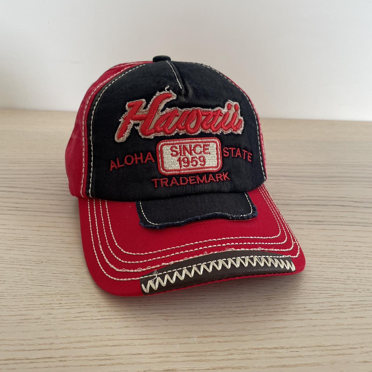 Hawaii distressed snap back Adjustable strap, one... - Depop