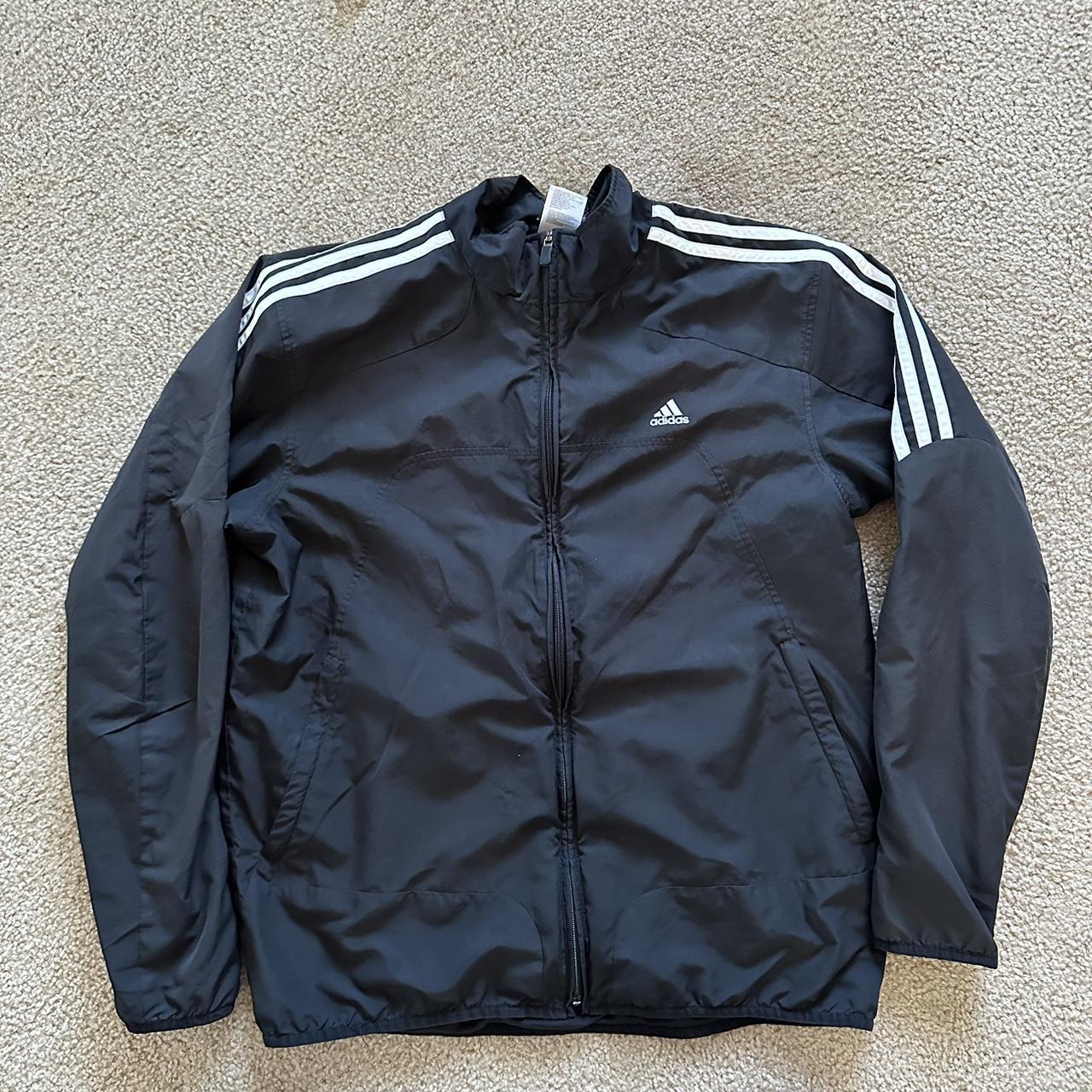 Adidas Black Windbreaker Men’s Size Large #Adidas - Depop