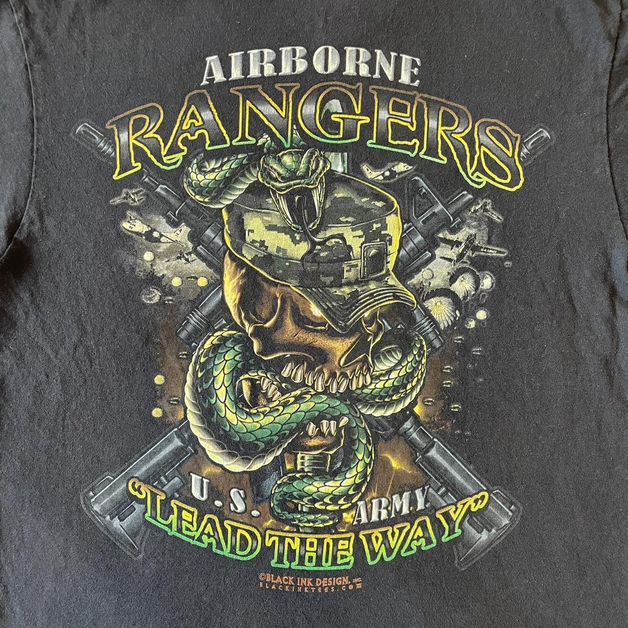 Airborne Rangers Army Military Shirt - Medium - Depop