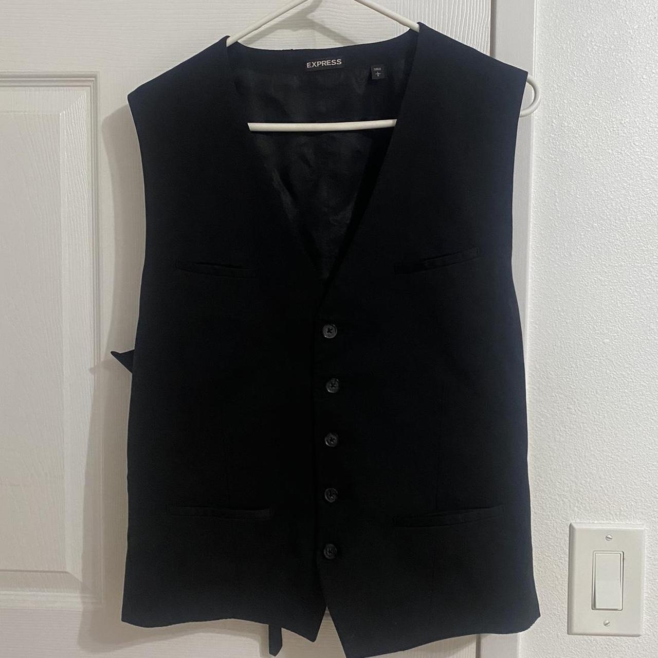 Mens Express vest in black. Has a little tear on the... - Depop