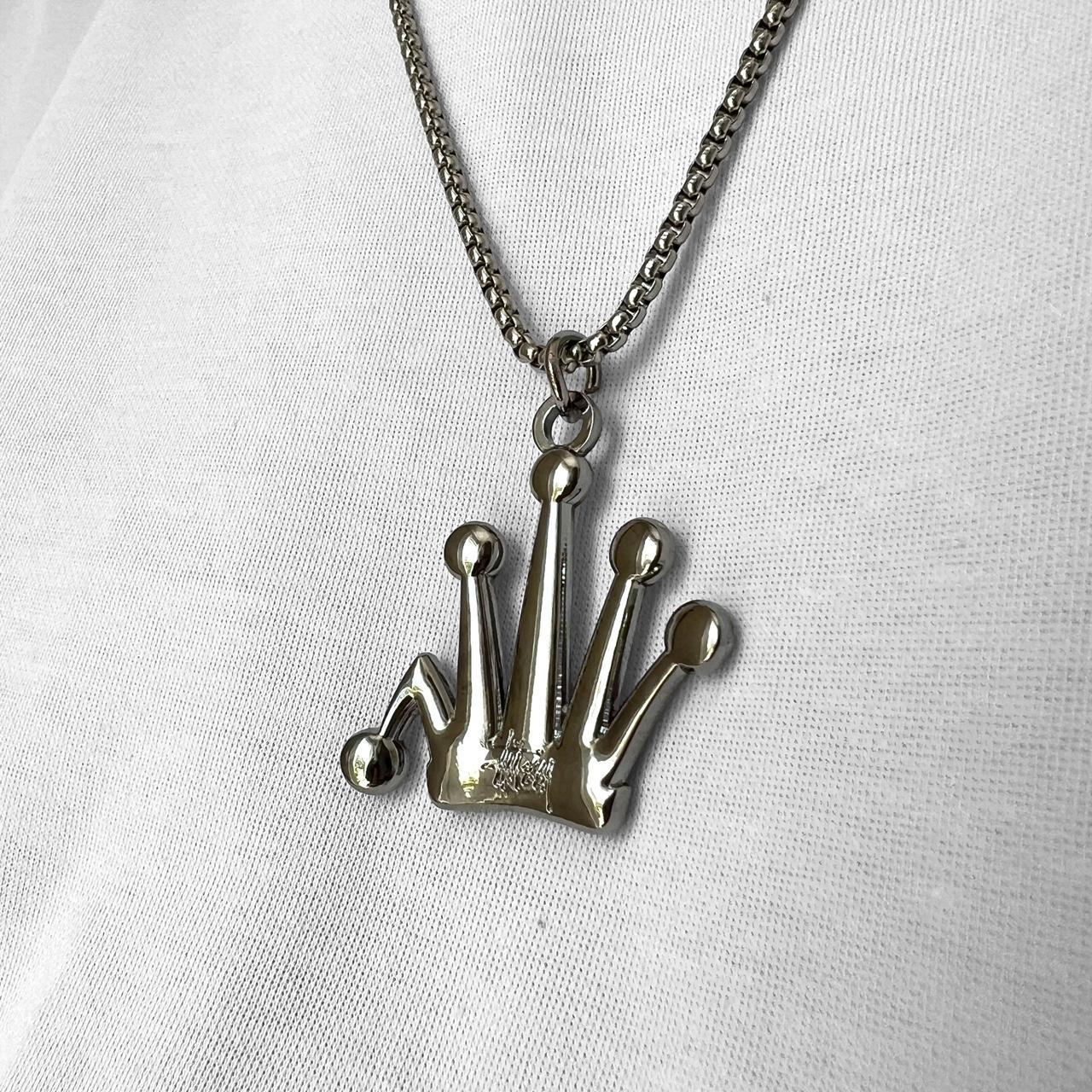 Stüssy crown chain necklace Approx 27” Free UK... - Depop