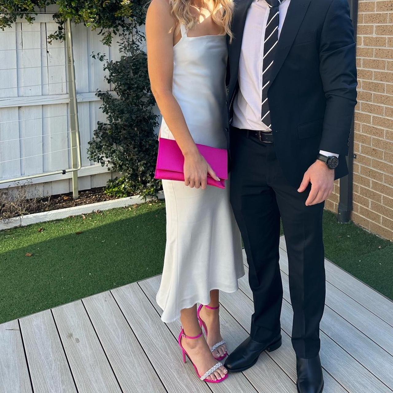 Selling hexie studios ivy slip dress altered to midi... - Depop