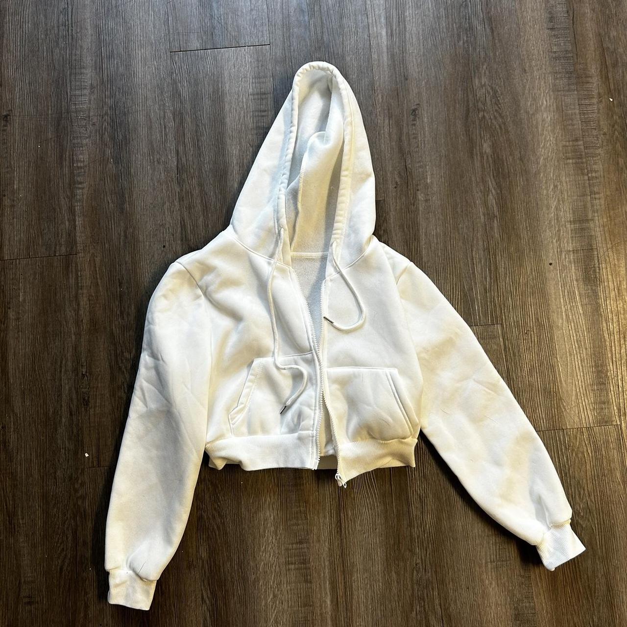 White cropped jacket ACCEPTING ALL OFFERS NEED... - Depop