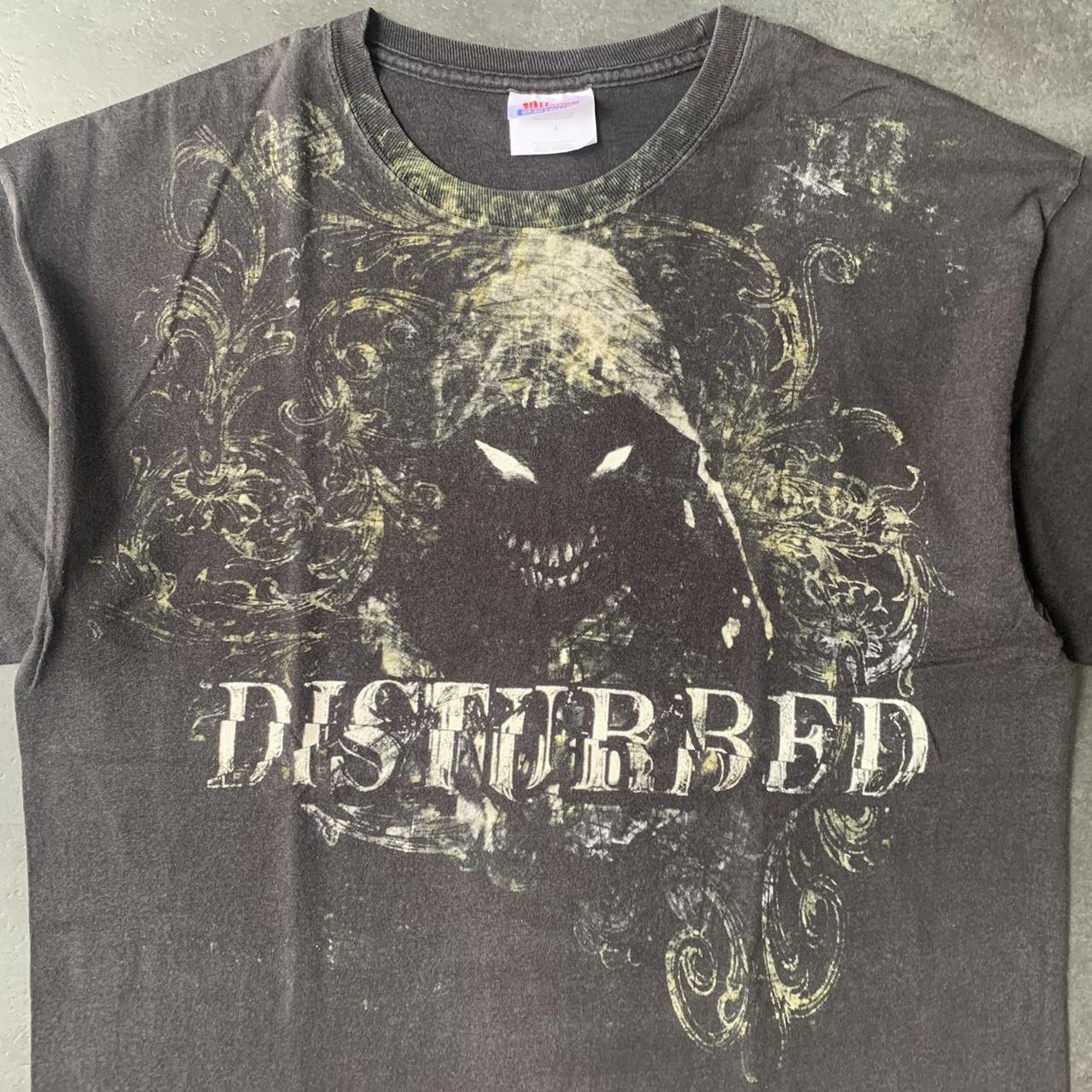 Vintage Disturbed Flourish Band Tee... | Depop