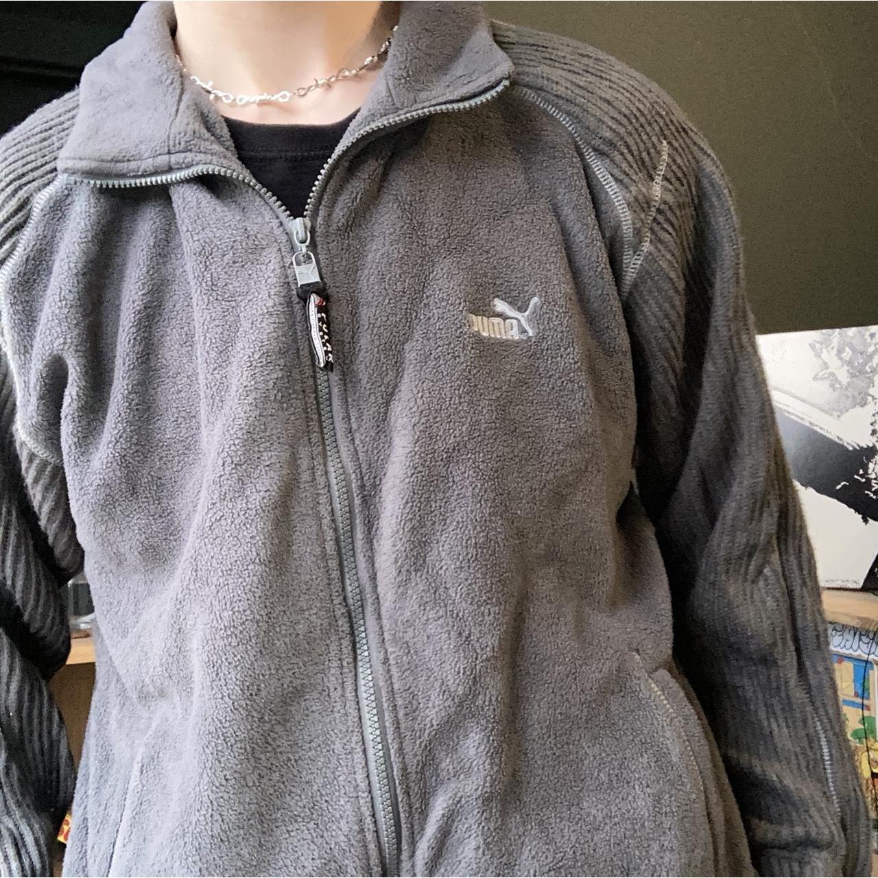 Vintage Puma Fleece in Grey Really nice vintage... - Depop