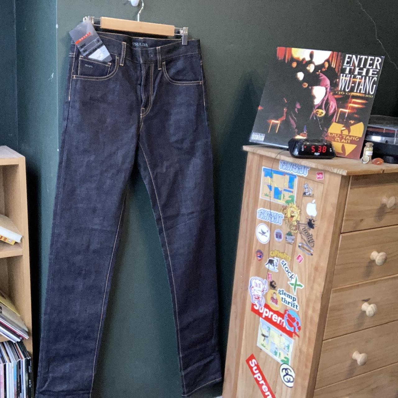 Deadstock Vintage Prada Indigo Selvage Denim... - Depop