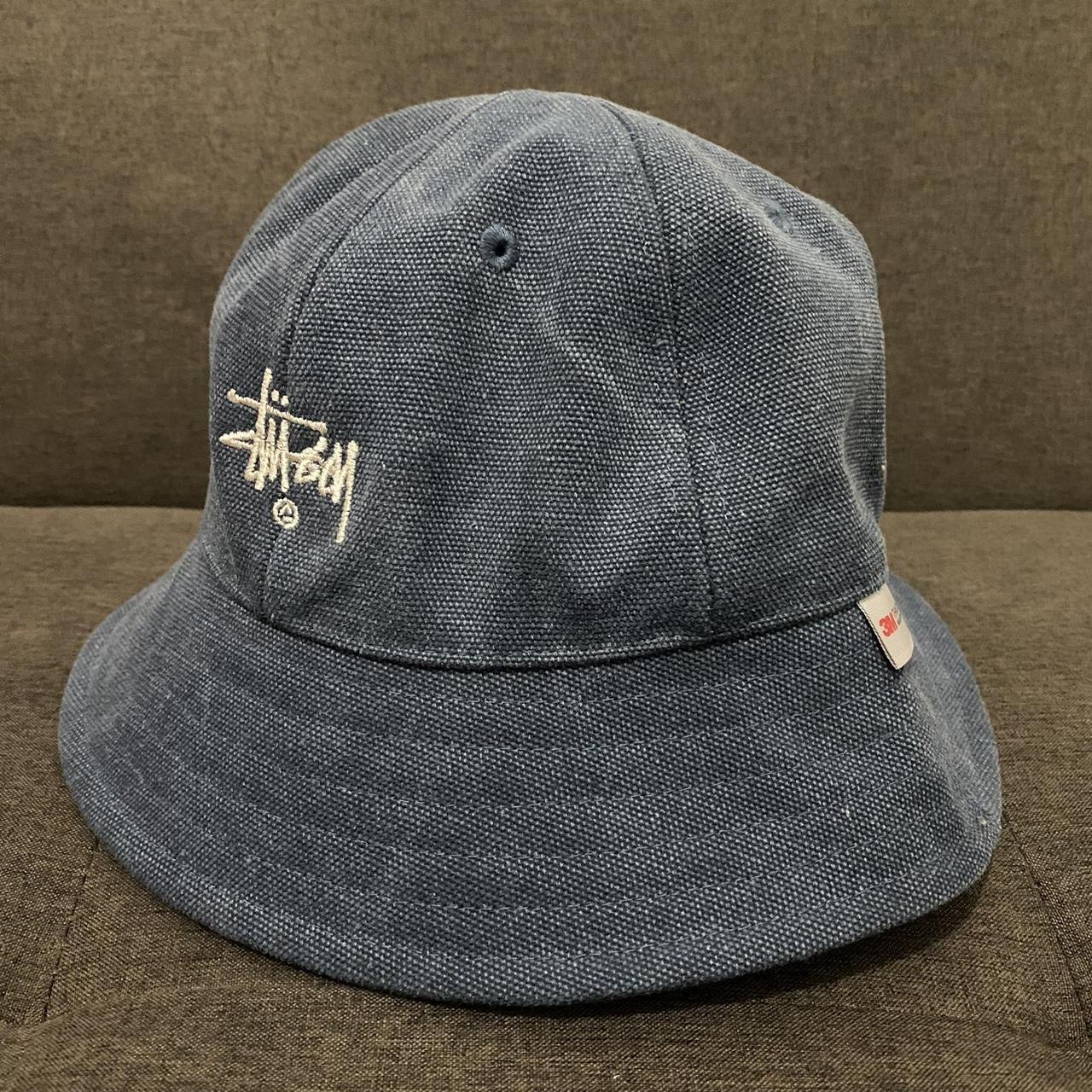 Stussy Thinsulate Denim Bell Bucket Hat One size |... - Depop