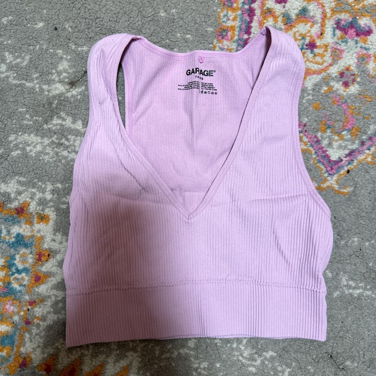 Garage seamless plunge tank top •size XS •great... - Depop