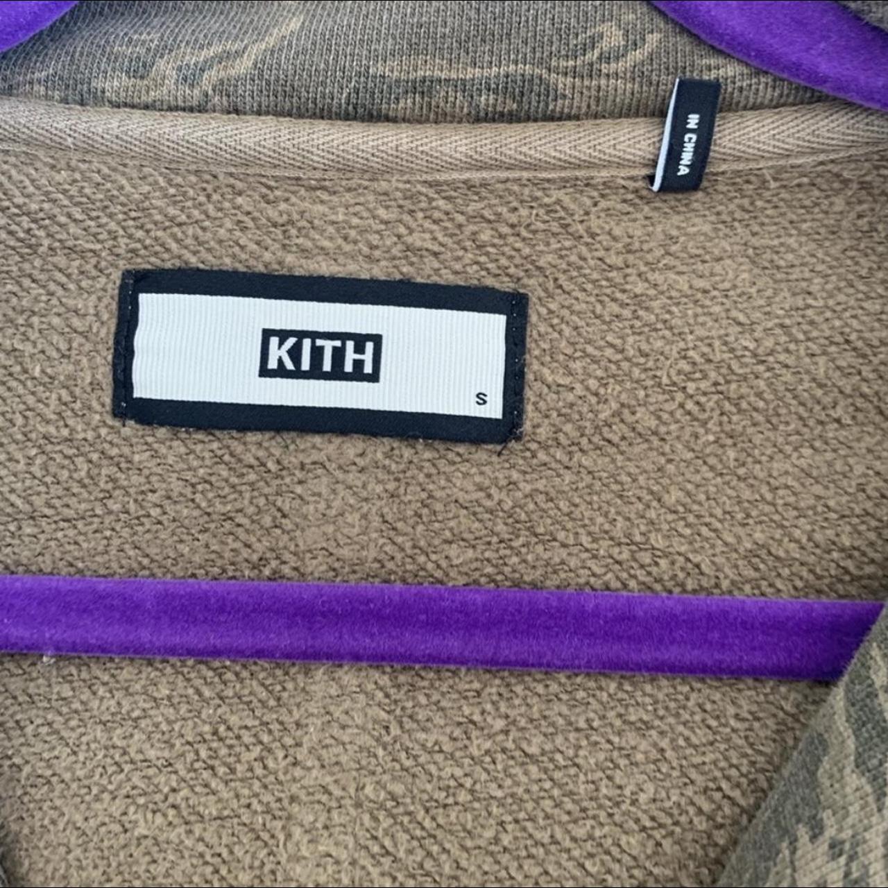 KITH woodland camo quarter zip pullover. Pristine... - Depop