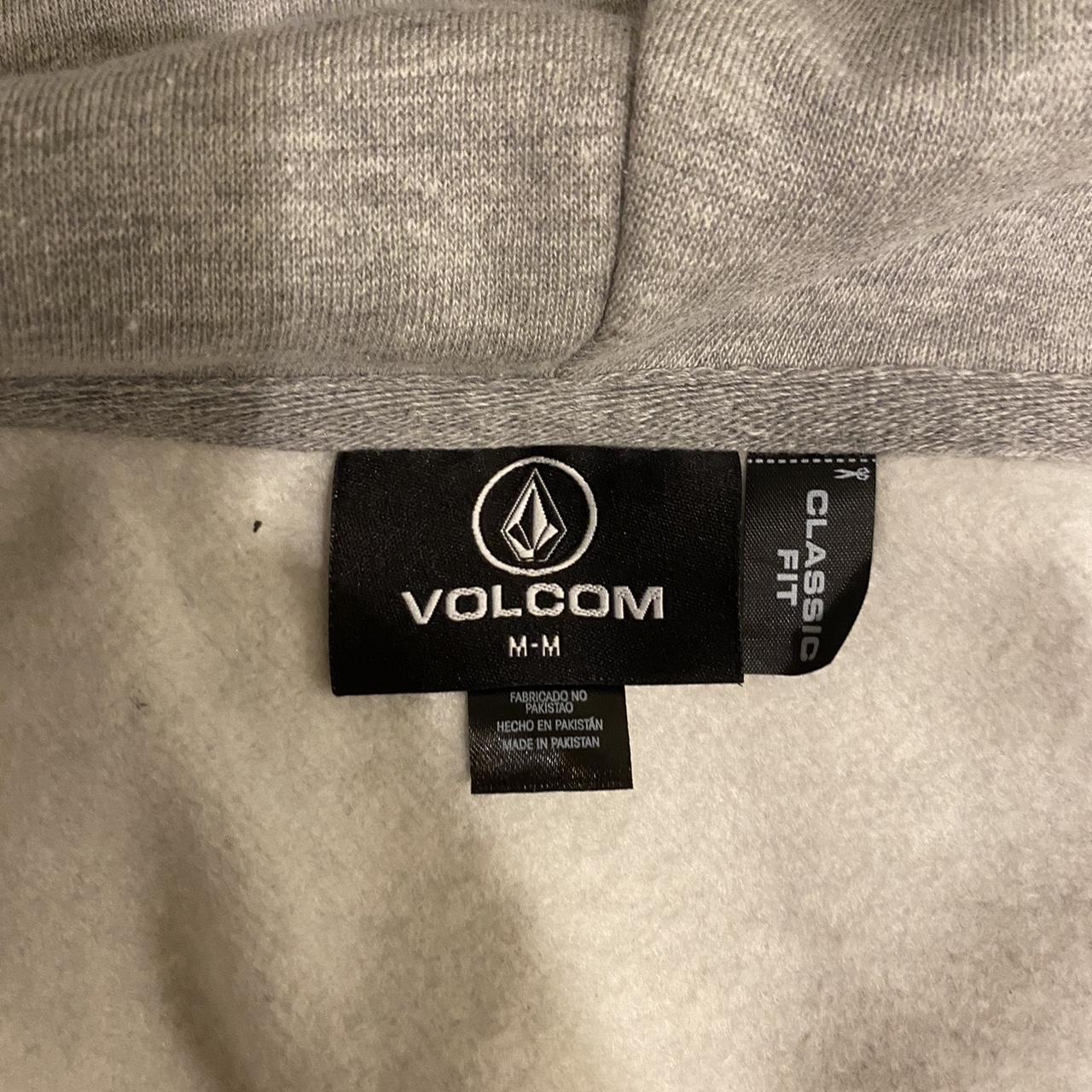 Volcom grey zip up hoodie Mint condition never worn... - Depop