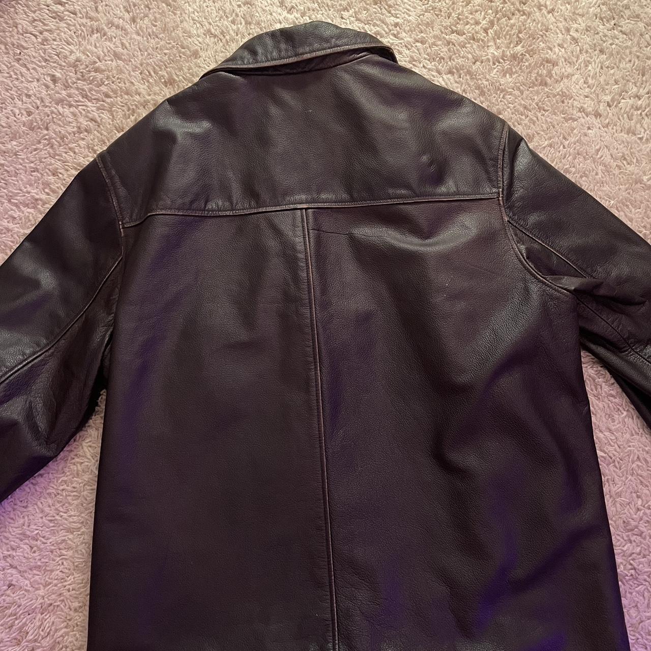 genuine leather cherokee jacket! size: XL had a... - Depop