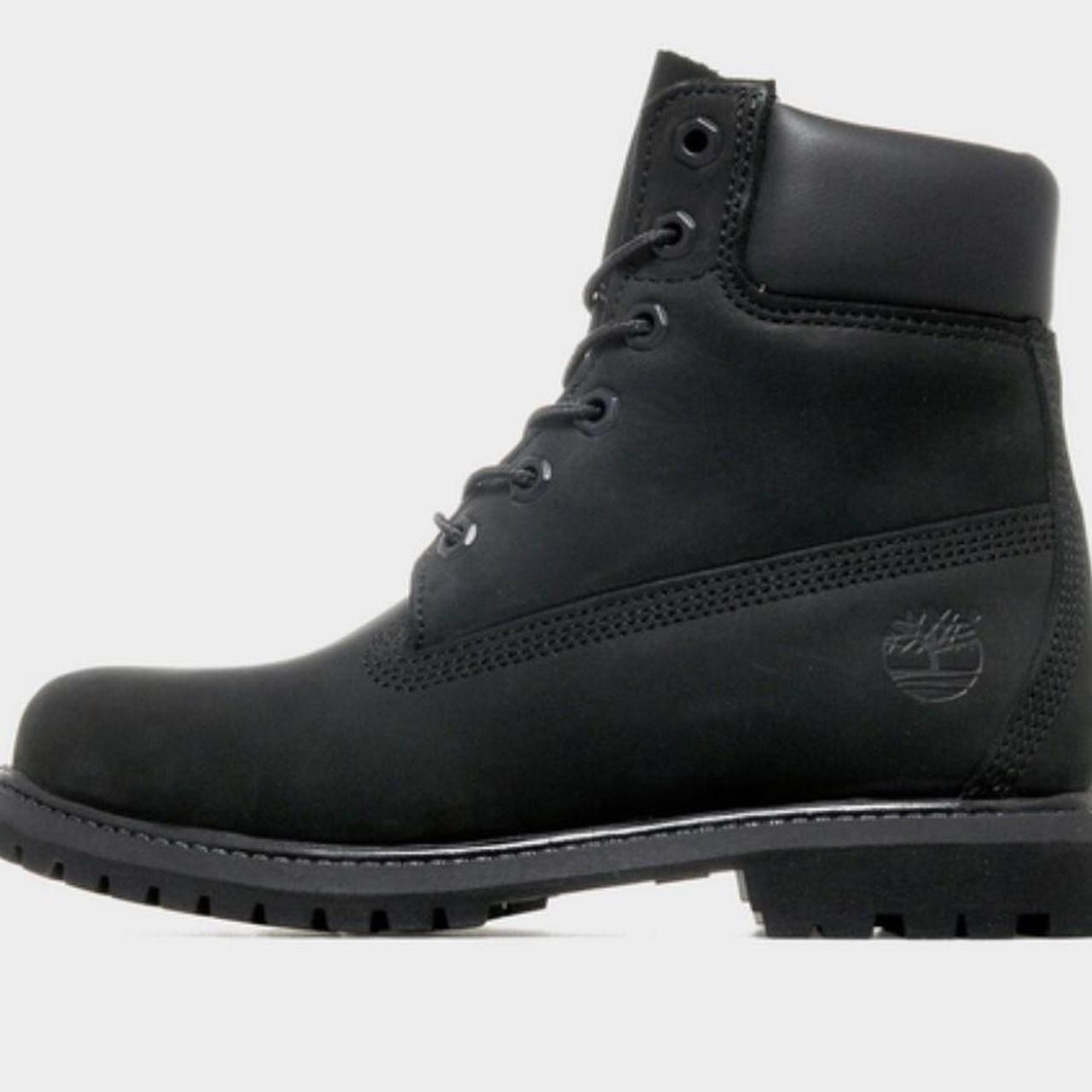 Timberland All-black 6inch Premium Suede Boots. With... - Depop