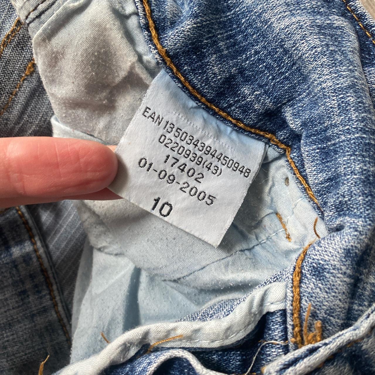 Jane Norman denim low rise flares, in blue. Size... - Depop