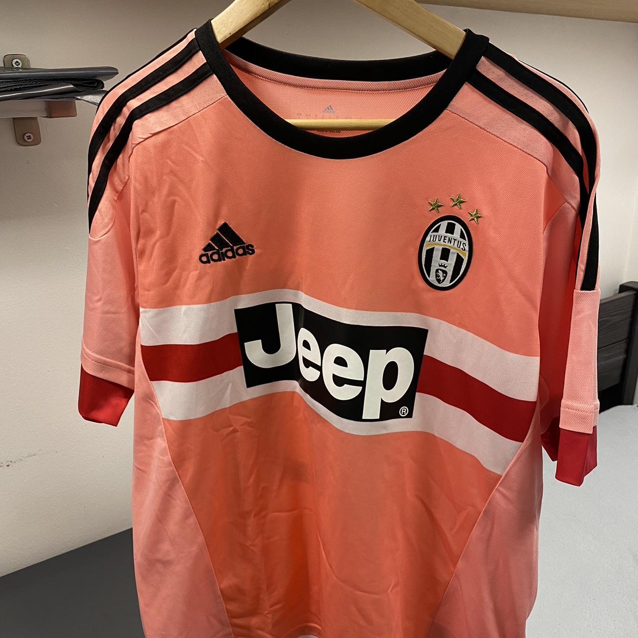 Adidas Juventus pink and black shirt with Pogba 10 ... - Depop