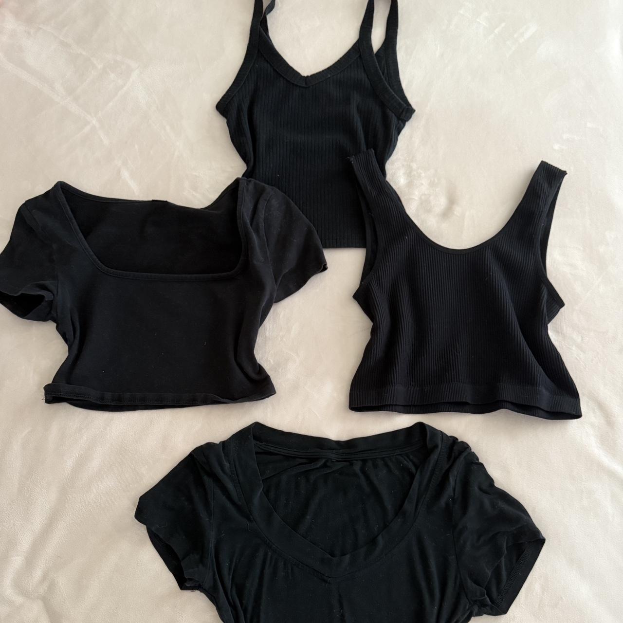 Tank top/ crop top bundle 4 tops All xs Brands... | Depop