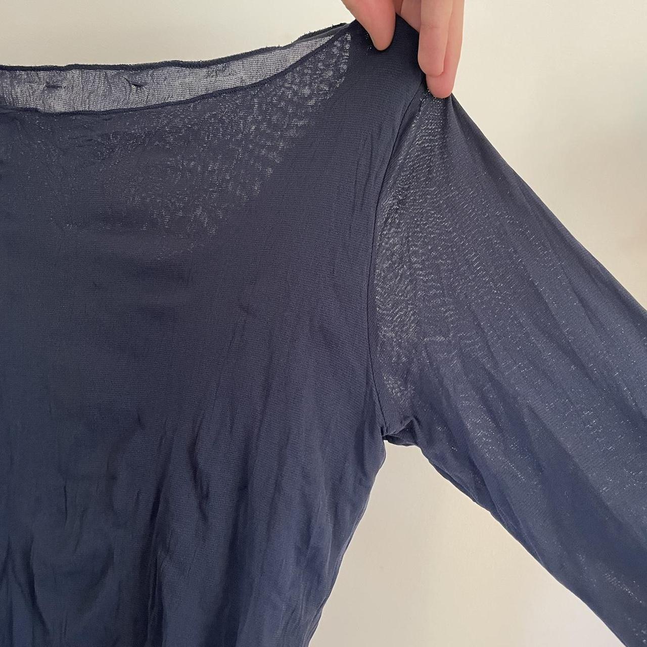 Vintage layered fine mesh sheer top, can be worn... - Depop