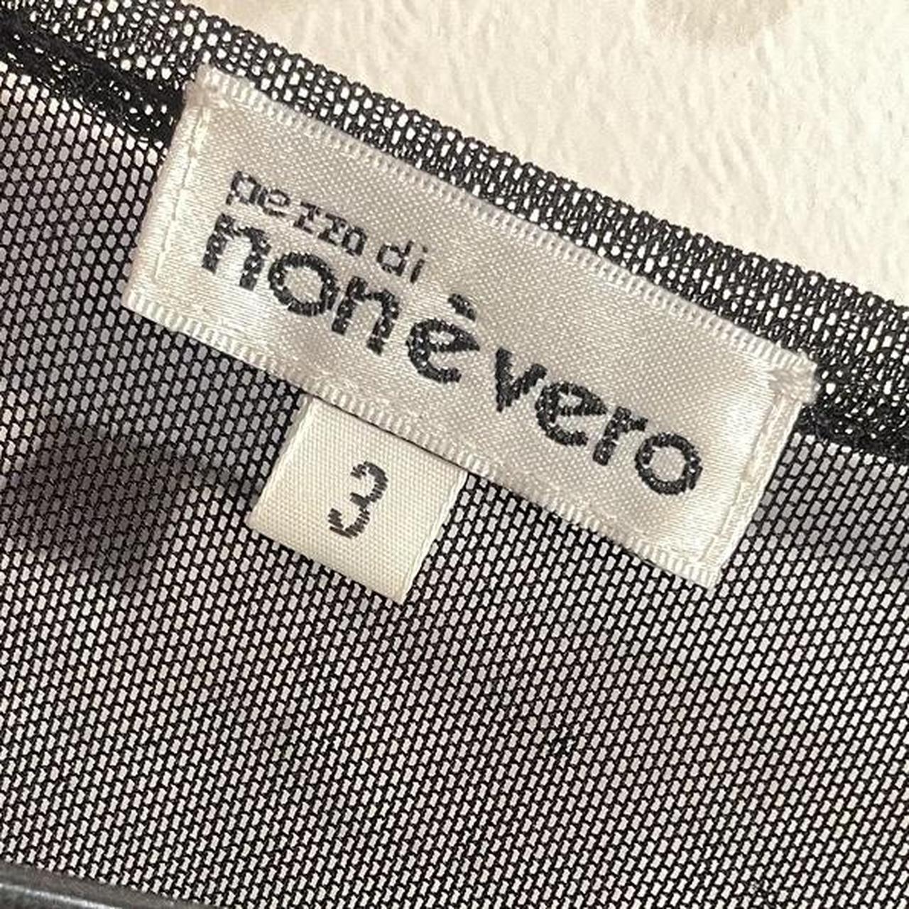 90s vintage sheer fine mesh top with panelled... - Depop