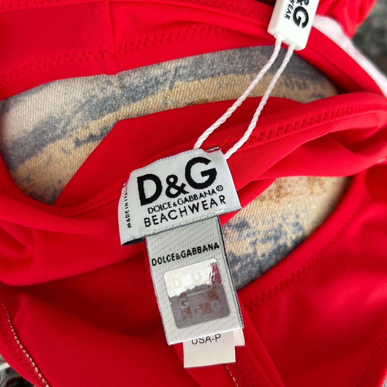 Dolce&Gabbana D&G red bikini like new SIZE: S - Depop