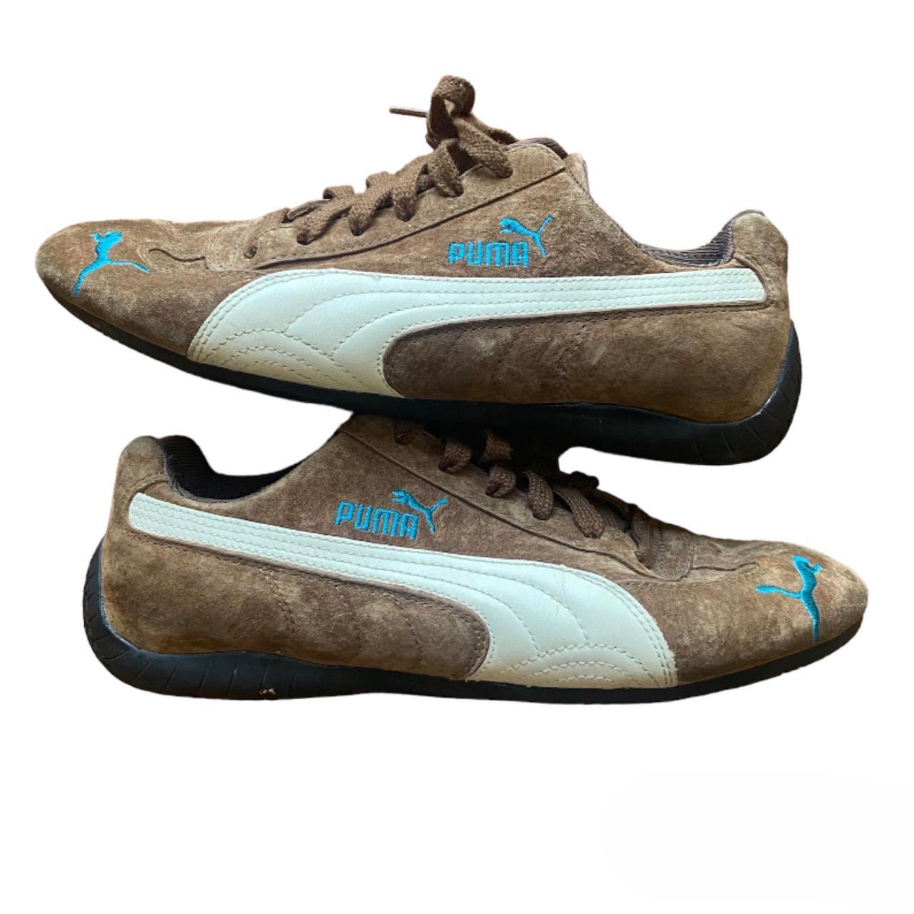 VTG Puma Shoes Speedcat Brown Size 8W #puma... - Depop