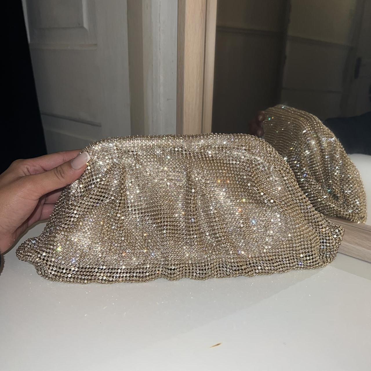 Finding Friday Diamanté clutch bag with detachable... - Depop