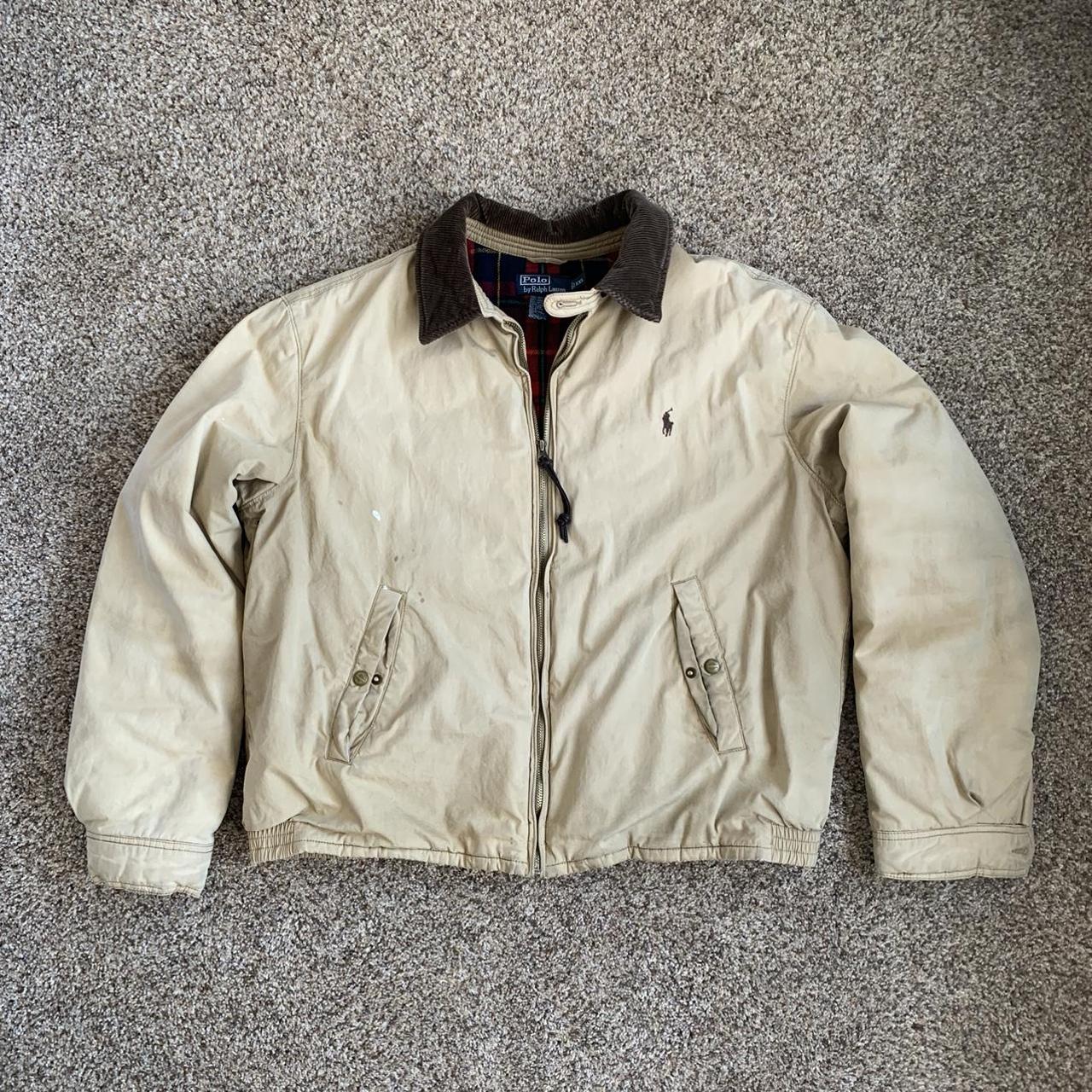 Polo Ralph Lauren Men's Tan and Brown Jacket | Depop