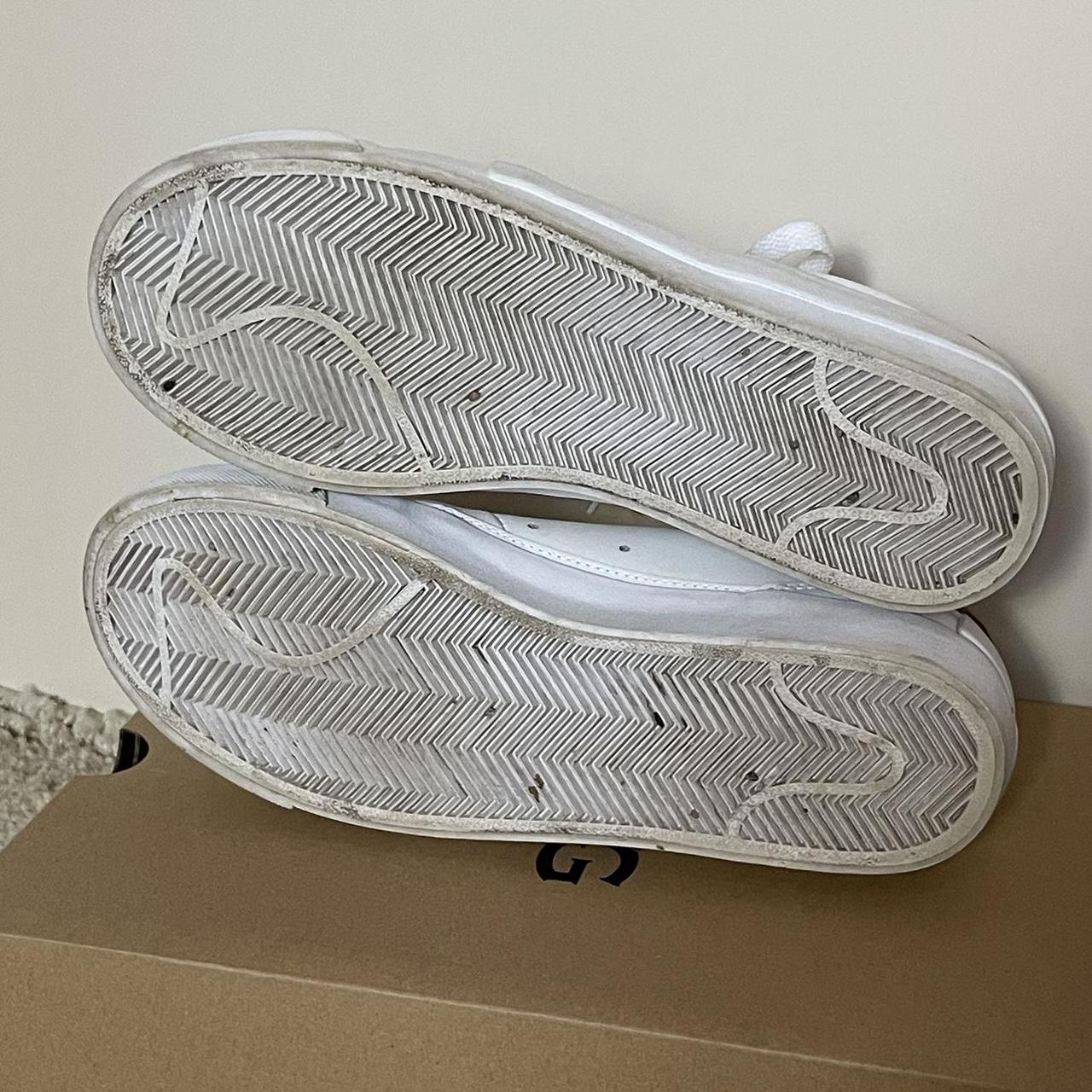 Nike shoes⭐️ white in color slightly worn Size:... - Depop