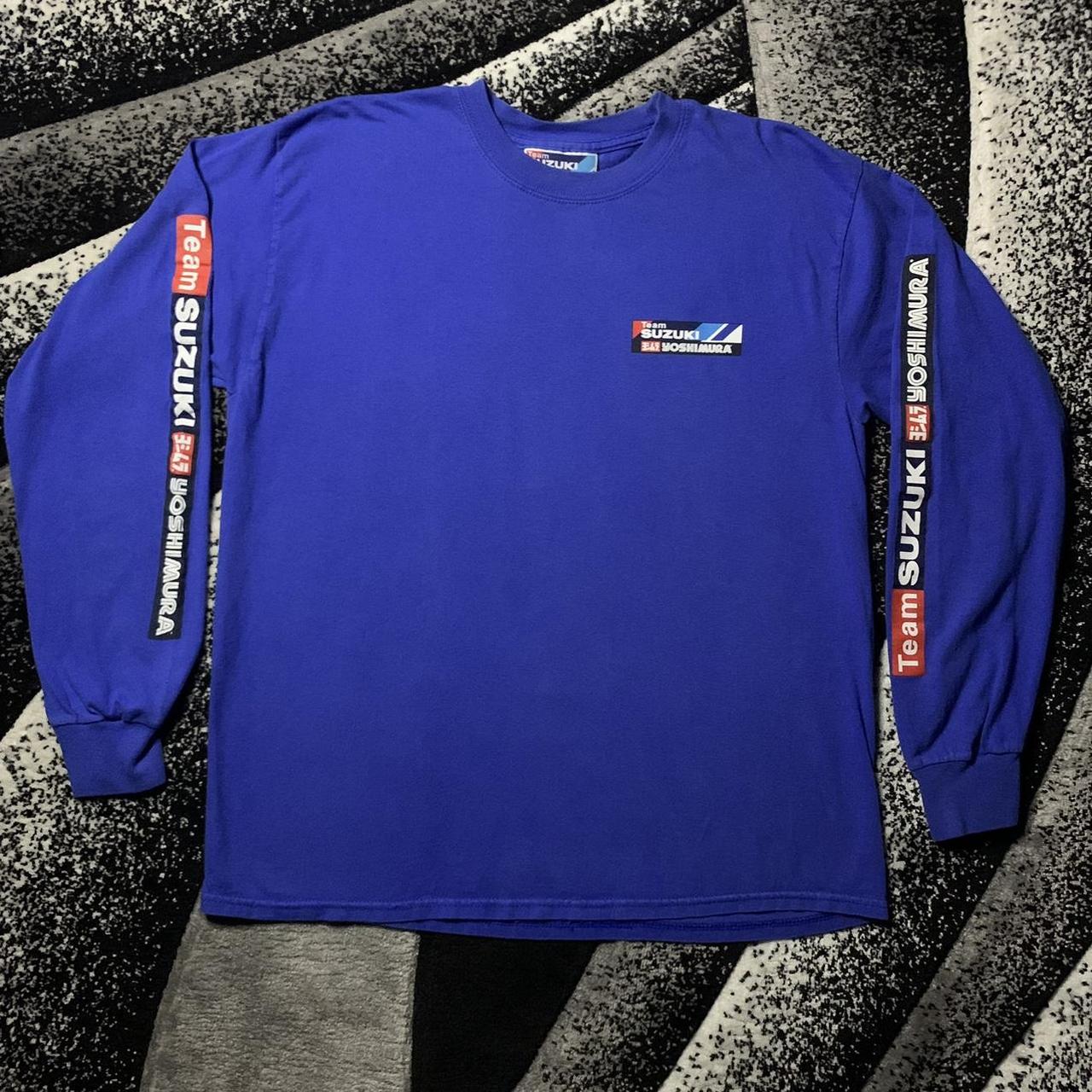 Vintage Racing Team Suzuki Yoshimura Racing Stripes... - Depop