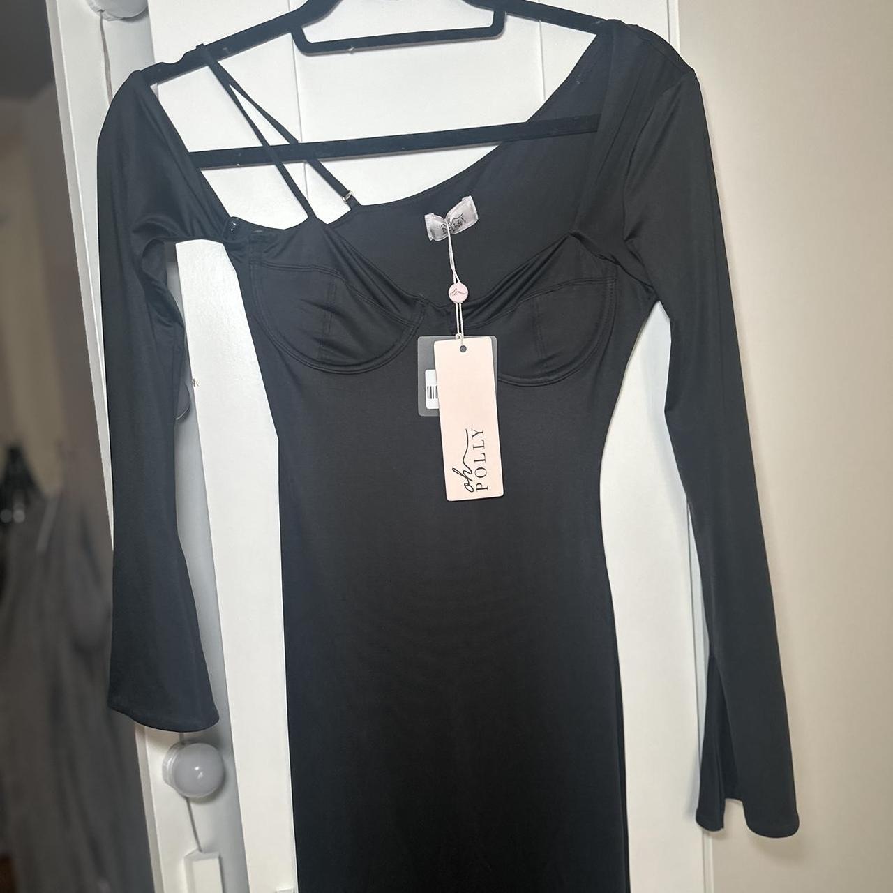 Oh Polly brand new black maxi dress with tags.... - Depop