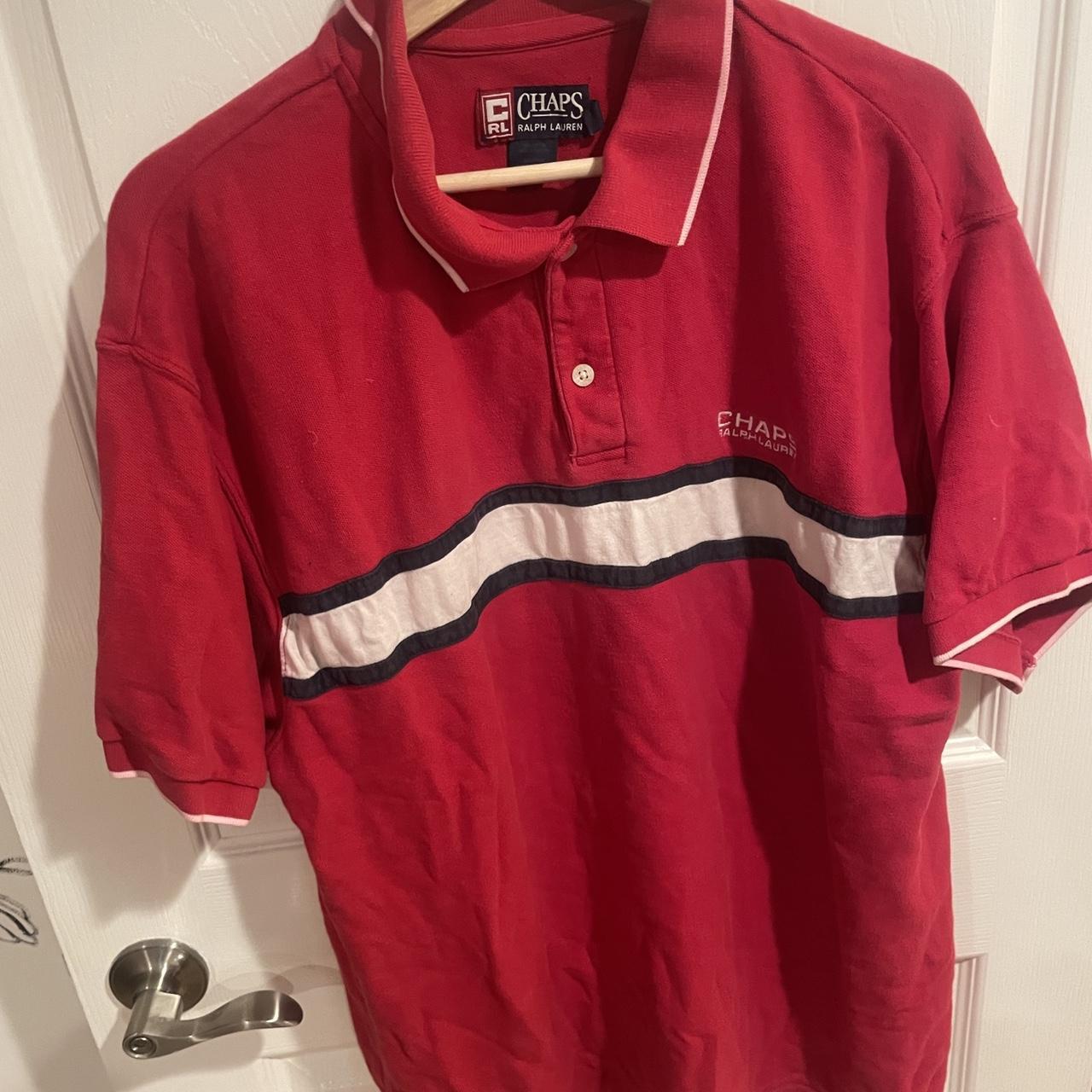 Chaps Men's Red and Black Polo-shirts | Depop